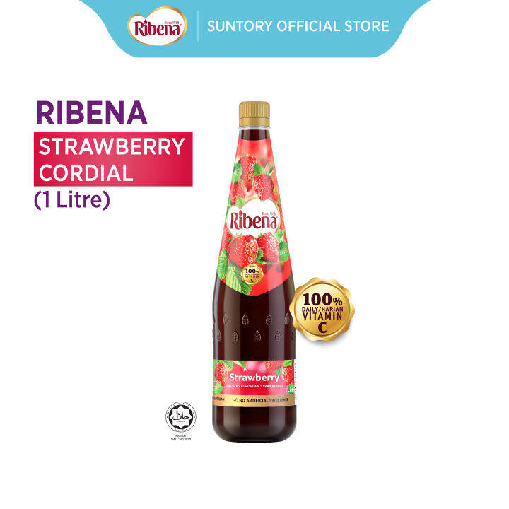 Ribena Strawberry Cordial 1L | Lazada