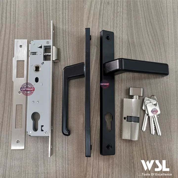 229-DH Aluminium Lever Mortise Handle Lockset with Thumbturn Cylinder ...