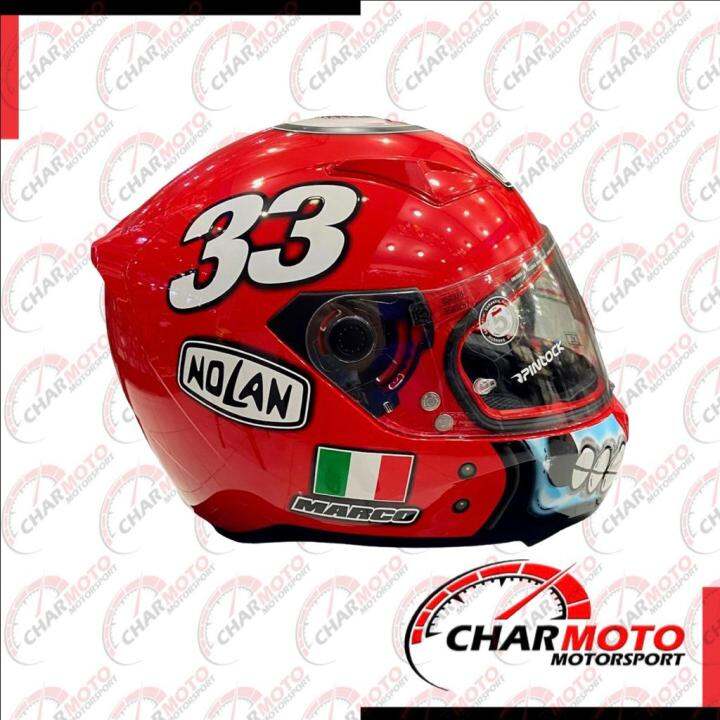 Helm NOLAN N605 Red Limited Edition Original NOLAN - Charmoto | Lazada ...
