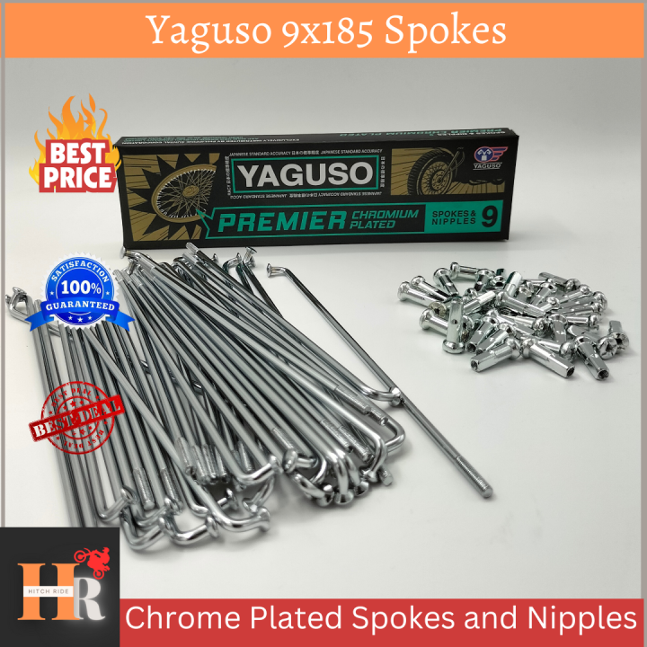 Superior Quality Chrome Plated Yaguso Spokes and Nipples 9gx185 | Lazada PH