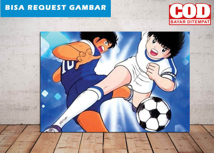 Poster Captain Tsubasa/Hiasan Dinding Kayu 6mm/Wall Decor/Poster Anime ...