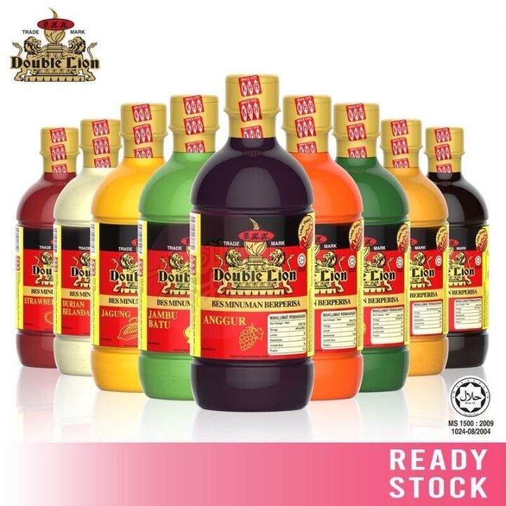 Bes kordial Minuman Berperisa Jagung / Laici / Strawberi Cap Double ...