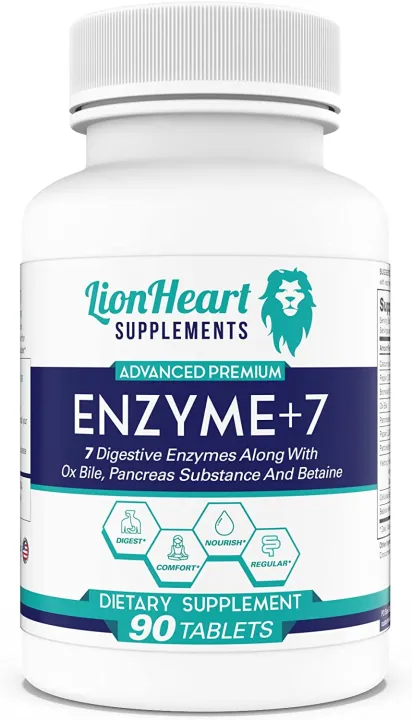 LionHeart Supplements DIGESTIVE ENZYMES SUPPLEMENT - Includes Purified ...