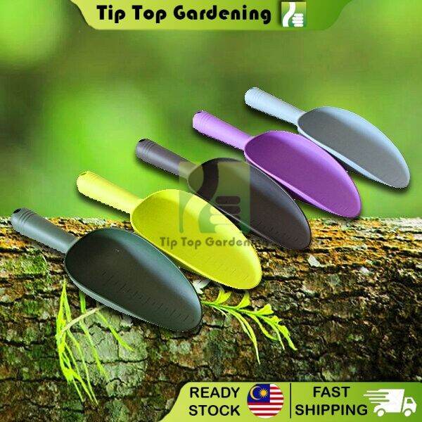 OVAL SHAPE LONG HANDLE GARDENING TROWEL COLORS OPTION PLASTIC GARDENING ...