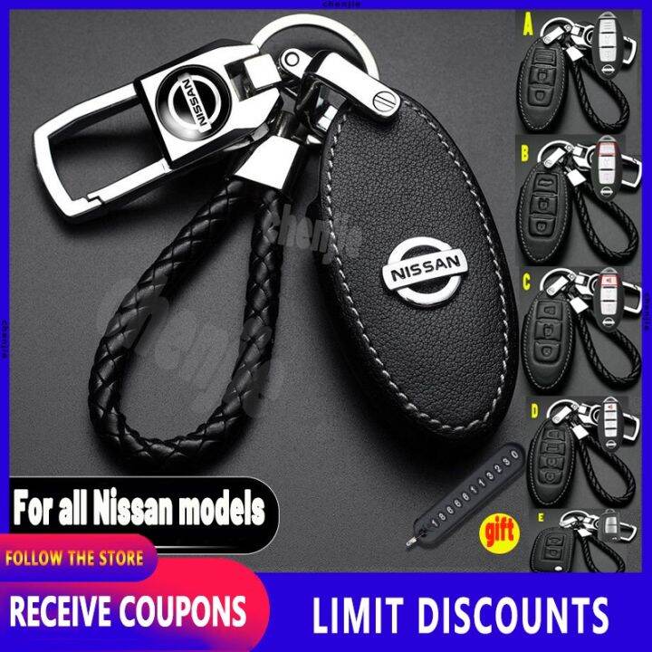 ZERUI Cod high quality leather for Nissan key cover Remote key case ...