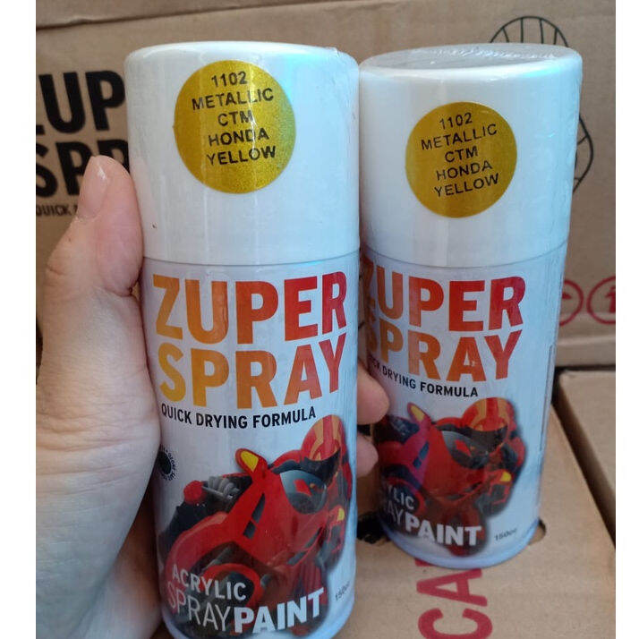 Pilok Pilox Zuper Spray Paint Warna 1102 Metallic Honda Yellow / Kuning ...
