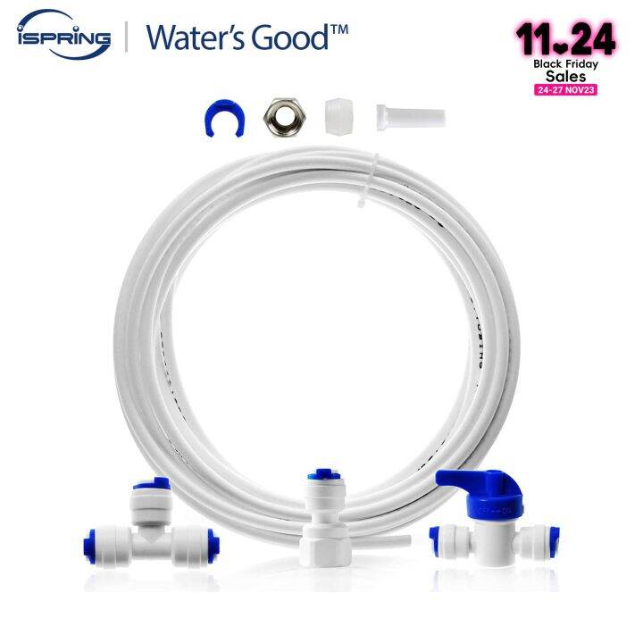 iSpring ICEK Ultra Safe Fridge Water Line Connection and Ice Maker ...