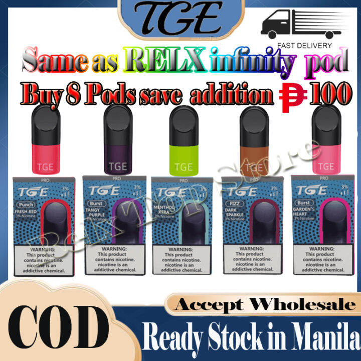 【Buy 8 save 100P】Tge infinity pods compatible with relx infinity / phantom / essential device ...