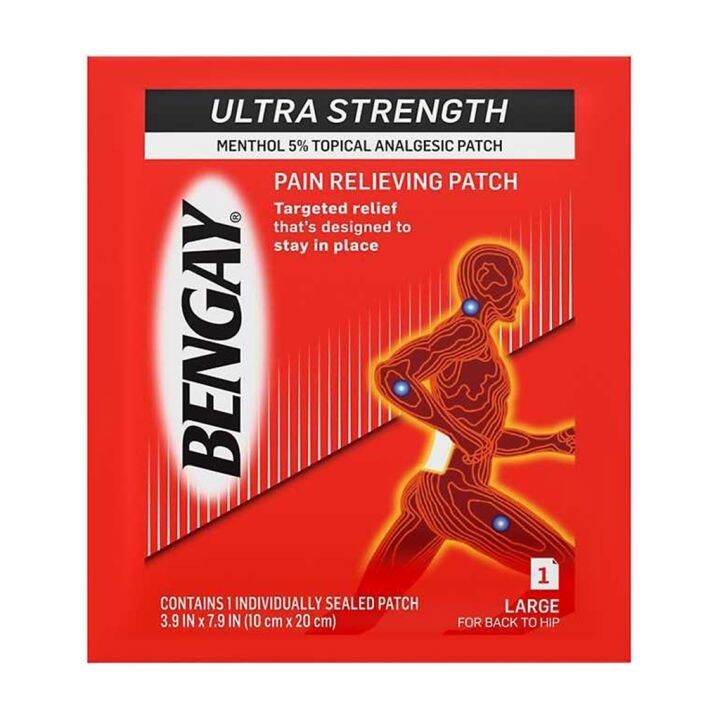 Hot tjzrdr Bengay Ultra Strength Pain Relieving Patch (3.9 inch x 7.9 ...