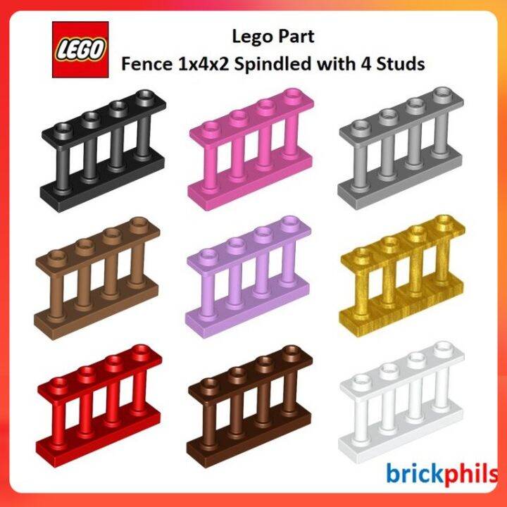 Lego Part 15332 - Fence 1x4x2 Spindled with 4 Studs | Lazada PH