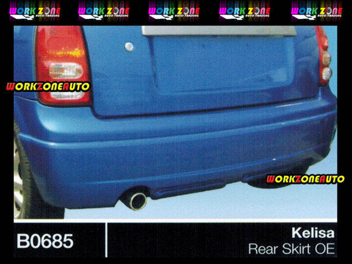 B0685 Perodua Kelisa Fiber Rear Skirt Oem Body Kit Bodykit Lazada