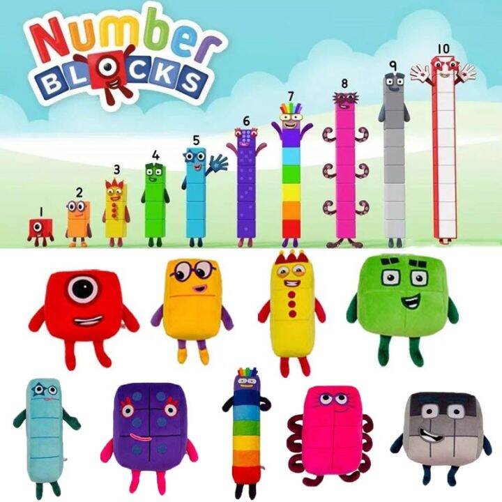 15-30cm Numberblocks Plush Doll Educational Stuffed Number Blocks Toys ...