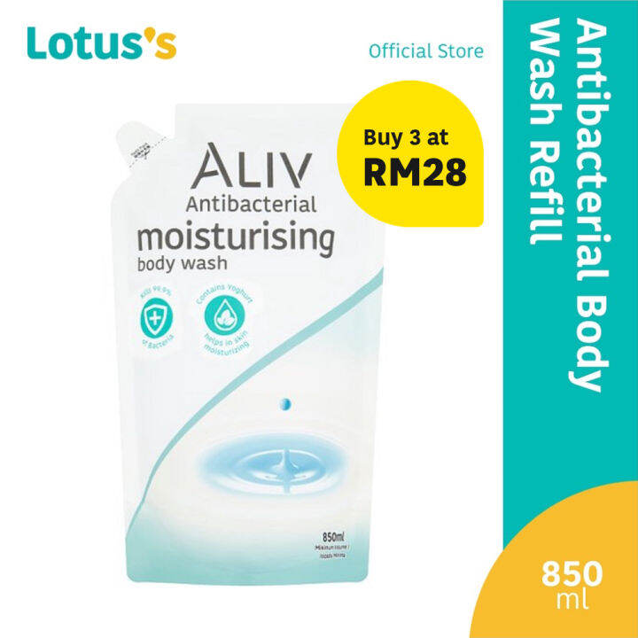 Aliv Antibacterial Moisturising Body Wash Refill Pack 850ml | Lazada