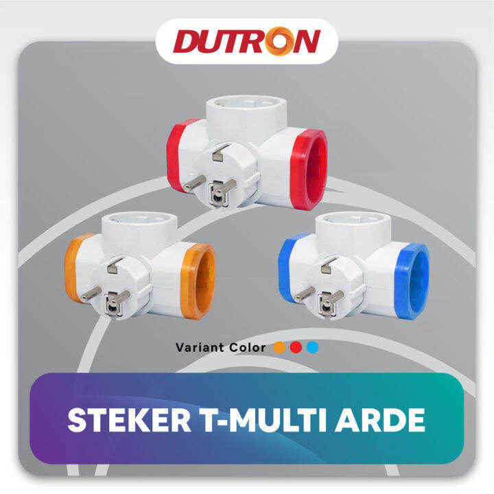 MB - Steker T Arde DUTRON Warna Warni DV-STA-01-HG / Colokan Listrik ...