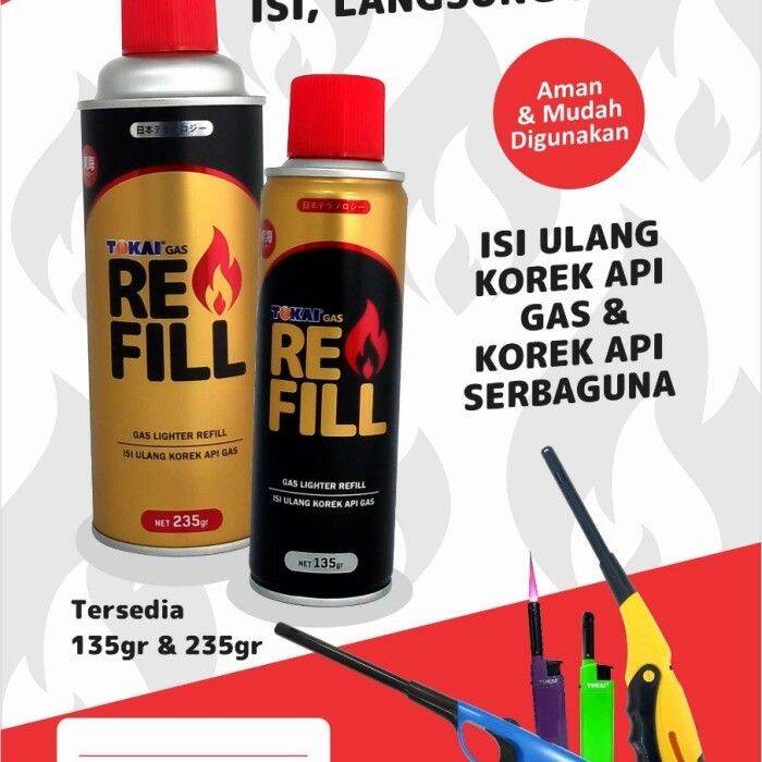 Gas Isi Ulang 235gr/Isi Ulang Korek/Gas Isi Ulang/Gas Butane/Refill ...