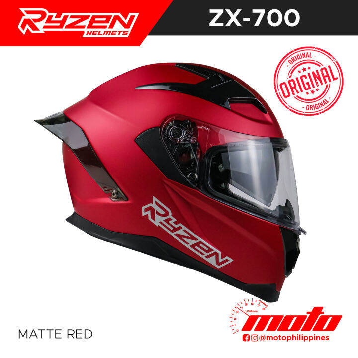 RYZEN ZX-700 Mono Dual Visor Full Face Helmet | Lazada PH