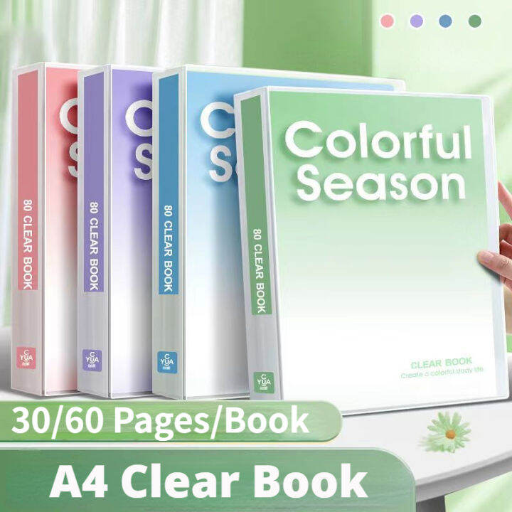 A4 Clear Book File Folder Document Organizer Multi-layer File Folder ...
