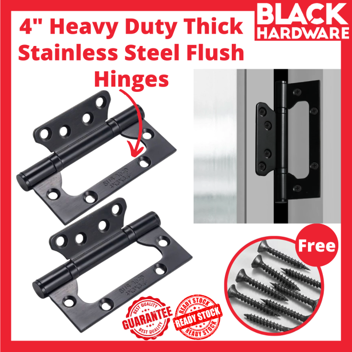 Black Hardware Door Hinge Heavy Duty Auto Repair Lock Box Ensel Pintu ...