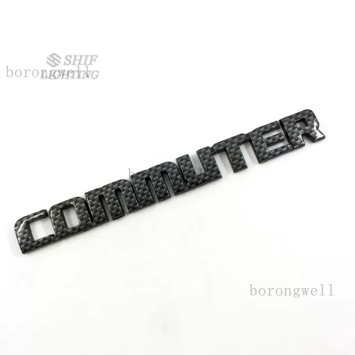 1 x ABS Carbon Fiber COMMUTER Decorative Emblem Badge Sticker Decal ...