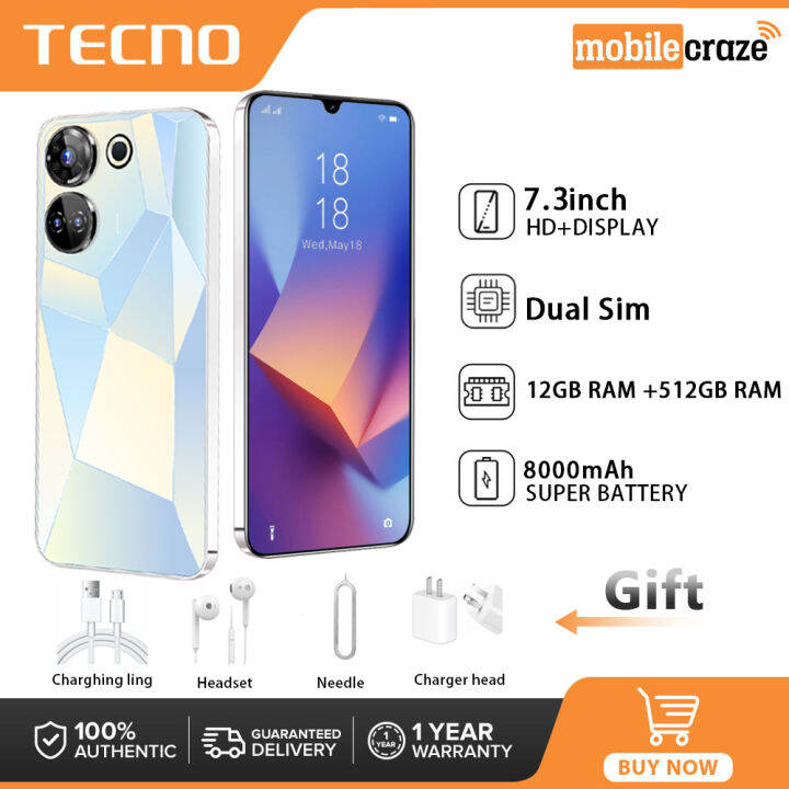 2023 Tecno Spark Go 8GB+256GB HD Big Screen Dual Rear Camera 8000mAh Super Battery Smartphone ...