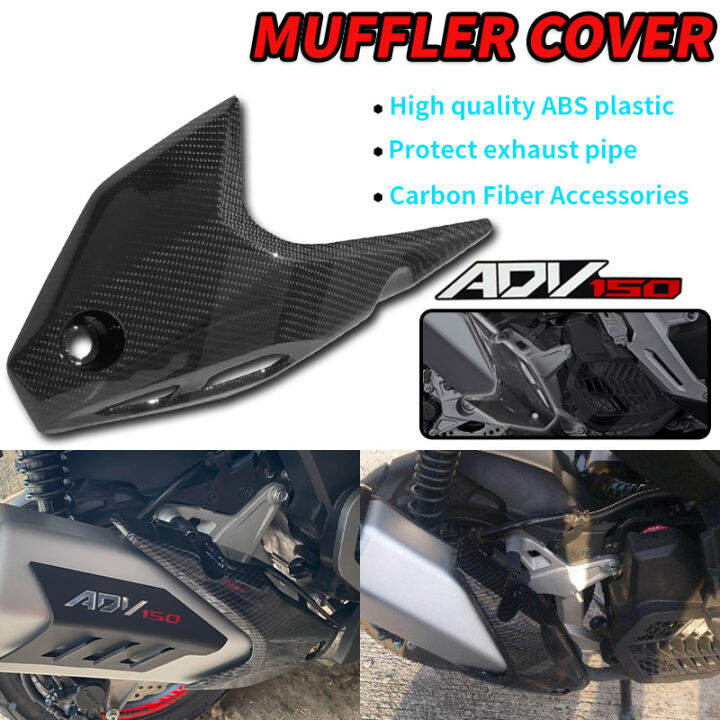 HONDA ADV 150 MUFFLER COVER / HEATGUARD COVER CARBON FOR ADV150 ...