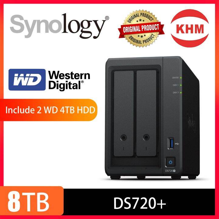 Synology Package Include DS720+ NAS with 2 x 4TB HDD Professional ...