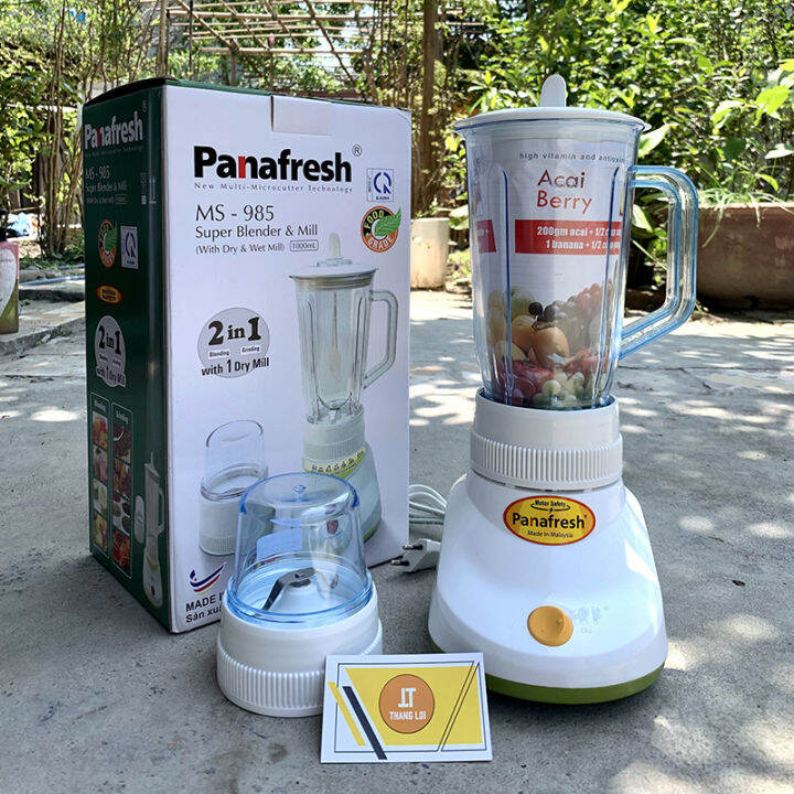 Máy sinh tố Panafresh MS985 chính hãng Malaysia, máy xay sinh tố 2 cối ...
