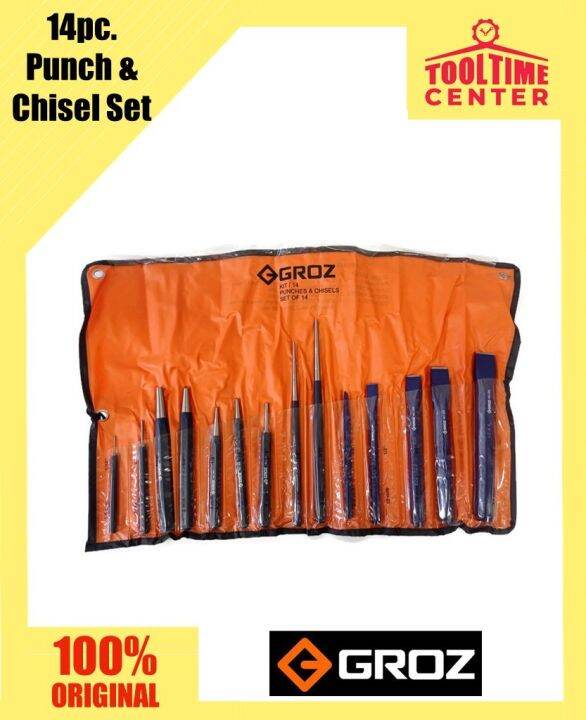 Groz 14pc. Punch & Chisel Set KIT/14/ST | Lazada PH