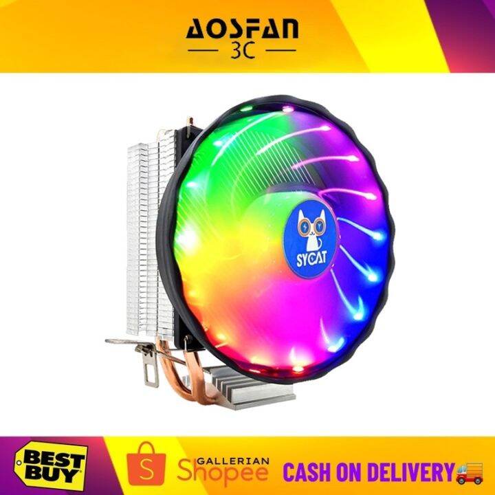 AMD/Intel CPU Cooler RGB With Socket CPU Heatsink For AMD CPU Radiator ...