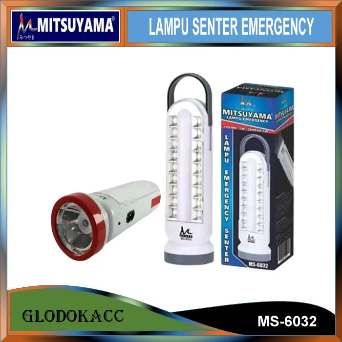 Senter Tangan LED / Lampu Darurat / Lampu Emergency MS-6032(Z6J5) Putih ...