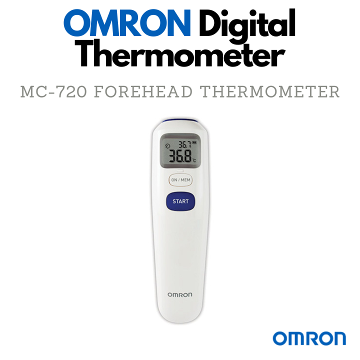 OMRON Contactless Forehead Thermometer MC-720 | Lazada