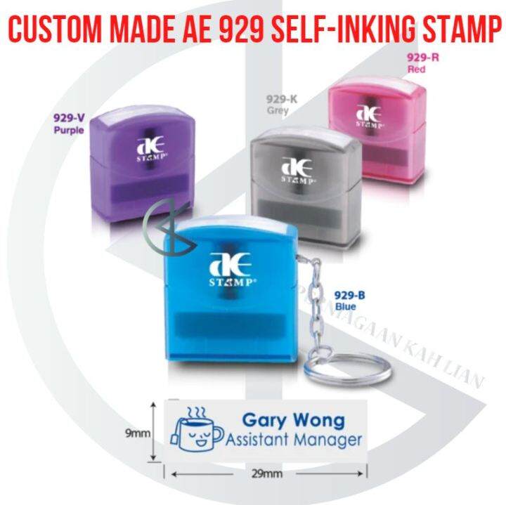 Custom Made Gel Stamp AE 929 Self Inking Name Stamp Name Chop with ... Custom Made Gel Stamp AE 929 Self Inking Name Stamp Name Chop with ...