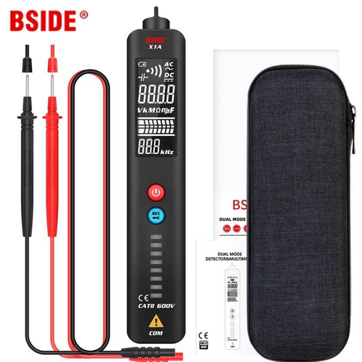 BSIDE Digital Multimeter Pen Type Meter Smart DC AC Voltmeter Auto ...