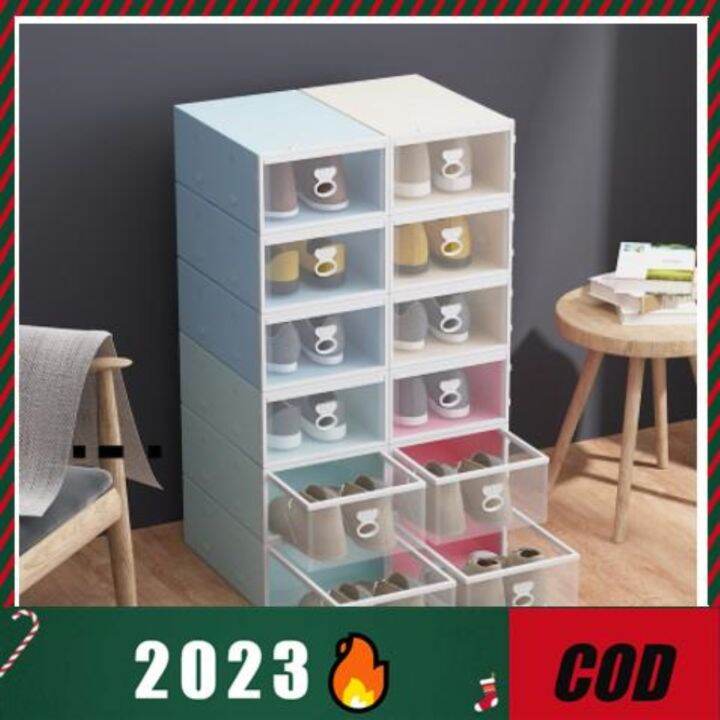 Latest Crown Design Shoe Box Storage Organizer Drawer Case Pull Type ...
