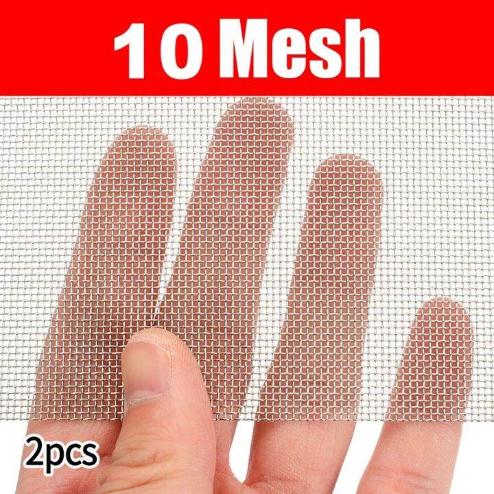 2PCS 4/10/50/100 Mesh Stainless Steel Woven Wire Filtration Filter ...