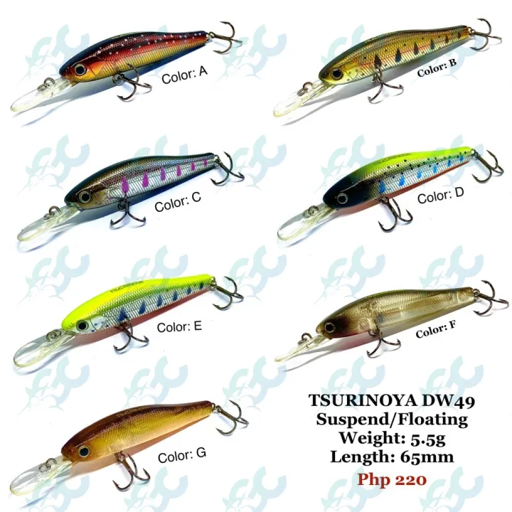 TSURINOYA DW49 Suspend Minnow Fishing Lure 65mm 5.5g Magnet Centrifugal Floating Water | Lazada PH