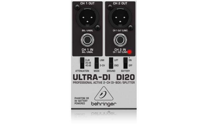 BEHRINGER ULTRA DI DI20 - Active 2 Channel DI Box/Splitter | Lazada