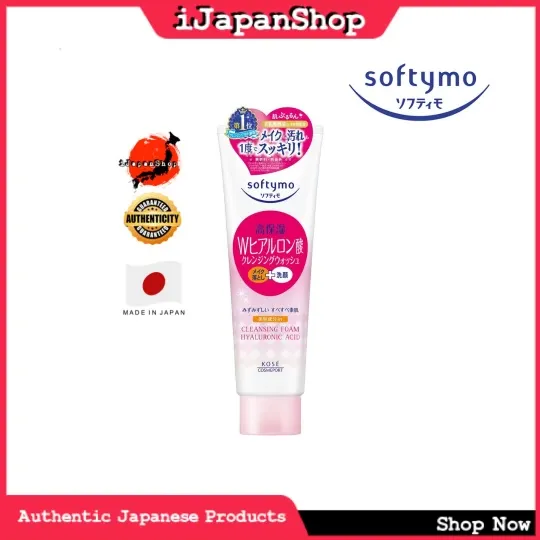 Kose Softymo Cleansing Foam Facial Wash 190g - Hyaluronic Acid | Lazada PH