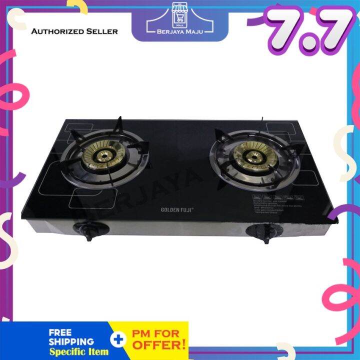 Golden Fuji 2 Burner Glass Gas Cooker Stove GF-M829 | Lazada