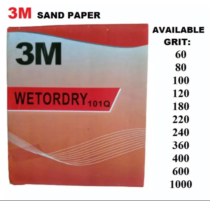 3M WATERPROOF SAND PAPER | Lazada PH