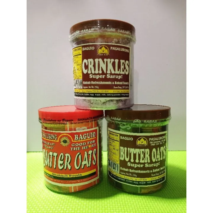 Yummy store Baguio Pasalubong - Butter oats and Crinkles | Lazada PH