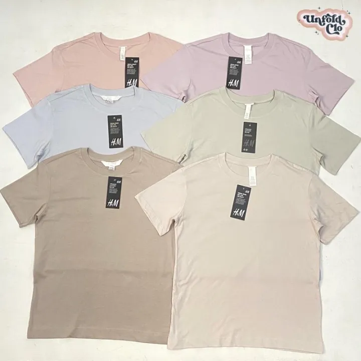HM Basic Cotton T-shirt (1) | Lazada PH