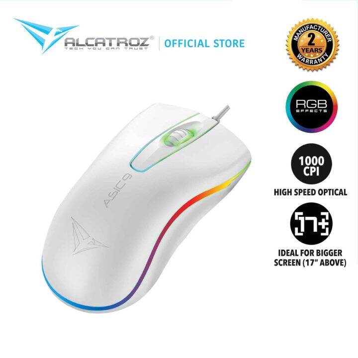 Alcatroz Asic 9 RGB Hi-Definition USB Wired Mouse (2 Years Warranty ...
