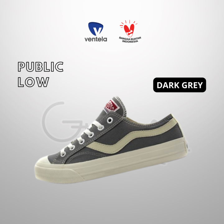 Ventel Public Low Dark Grey | Lazada Indonesia
