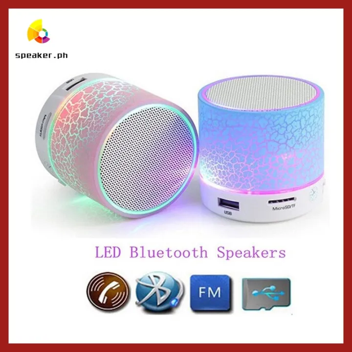 Mini LED Bluetooth Speaker Chargeable Portable Changing LED Wireless Speakers Small B1 S10 ...