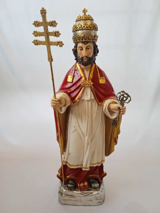 Saint Peter The Apostle Catholic Religious Gifts Fiber Stone Colored ...