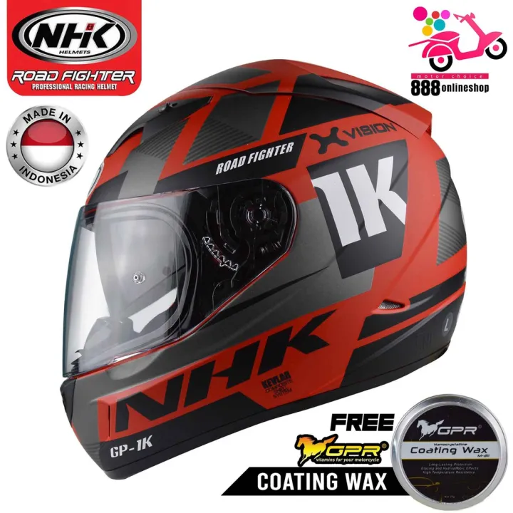 NHK GP 1000 NEURO (DUAL VISOR) WITH FREE GPR COATING WAX Motorchoice888 ...