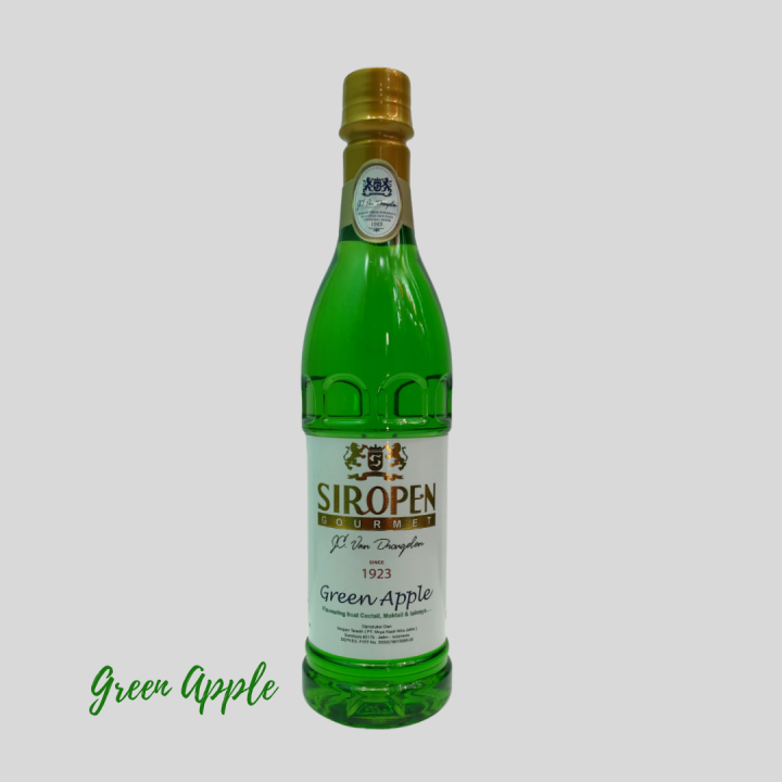 SIRUP GOURMET SIRUP FLAVOUR RASA APEL HIJAU 700ML BOTOL ANTI PECAH ...