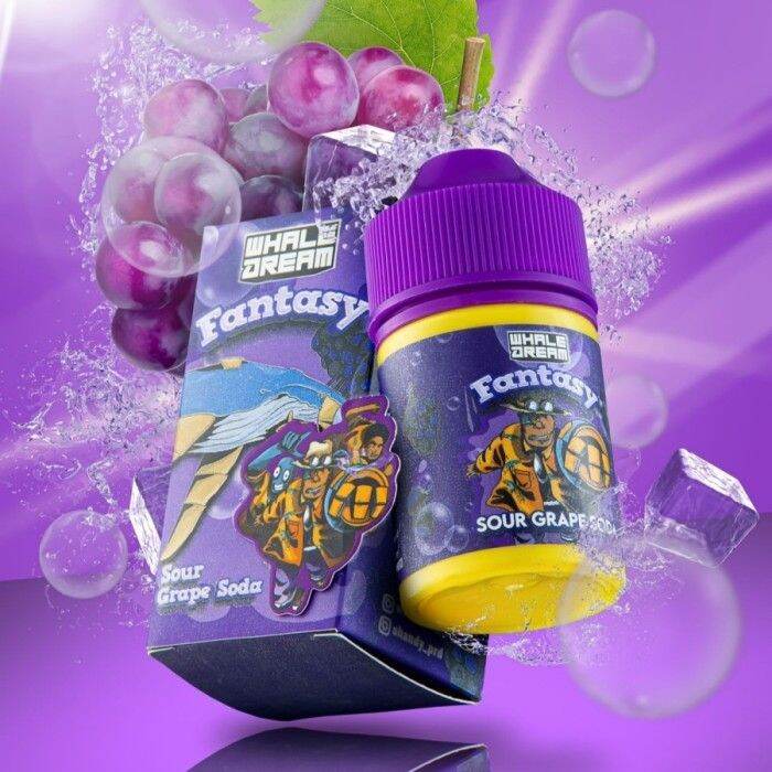 Whale Dream Fantasy Sour Grape Soda 60ML by JVS / Liquid Whaledream WD ...