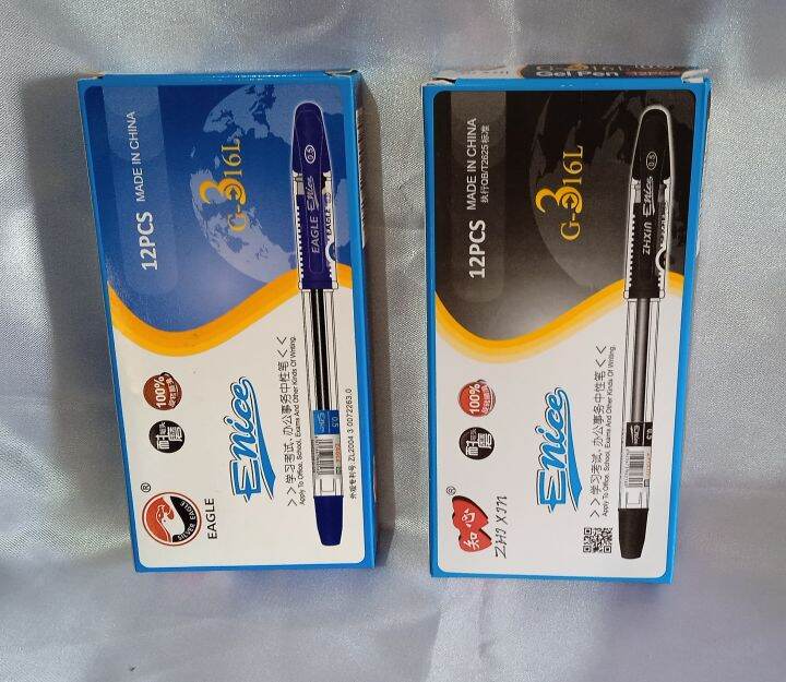 Sign pen 0.5 tip pen color blue and black 12pcs of pens per box | Lazada PH